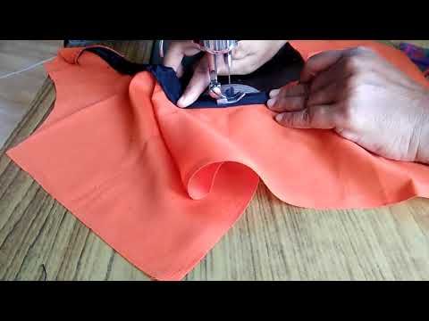 neck piping without cord easy method - YouTube