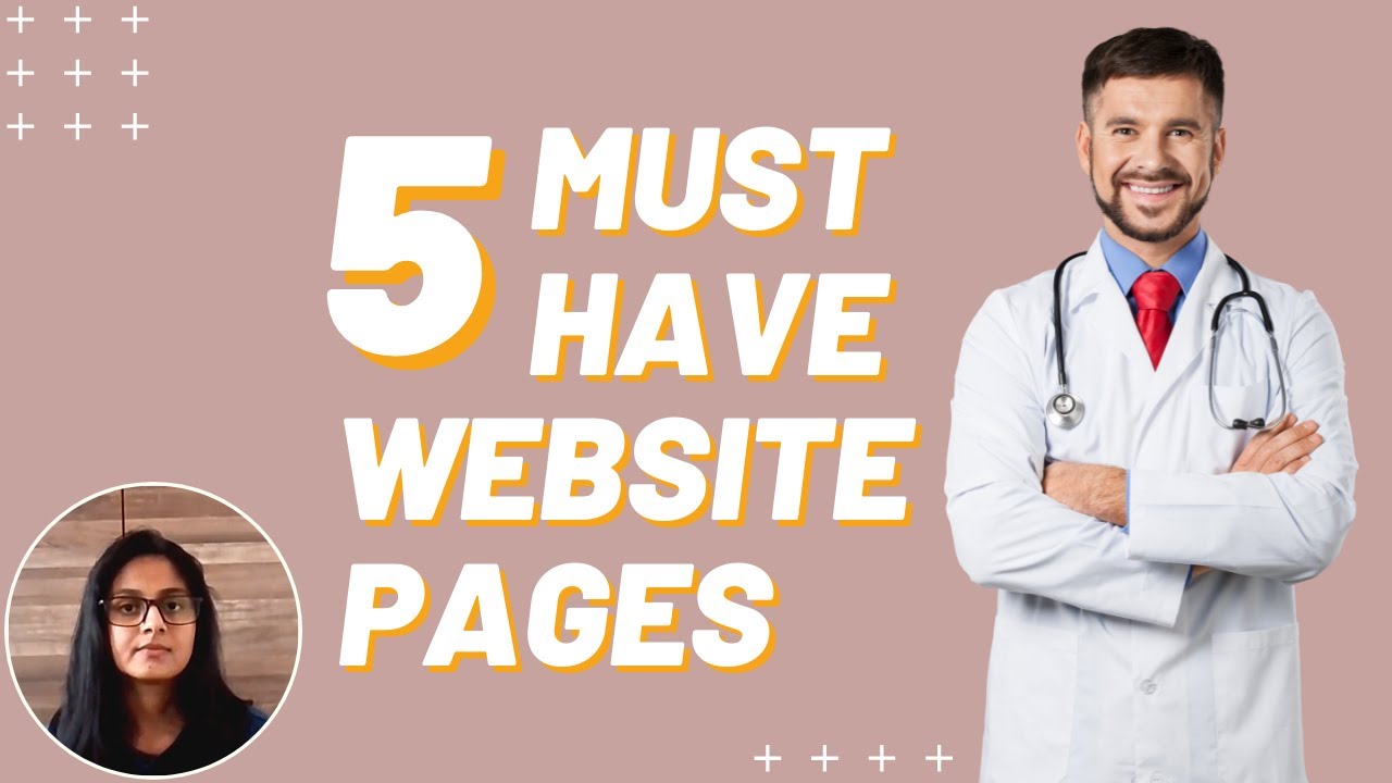 Top 5 pages for doctors website - YouTube