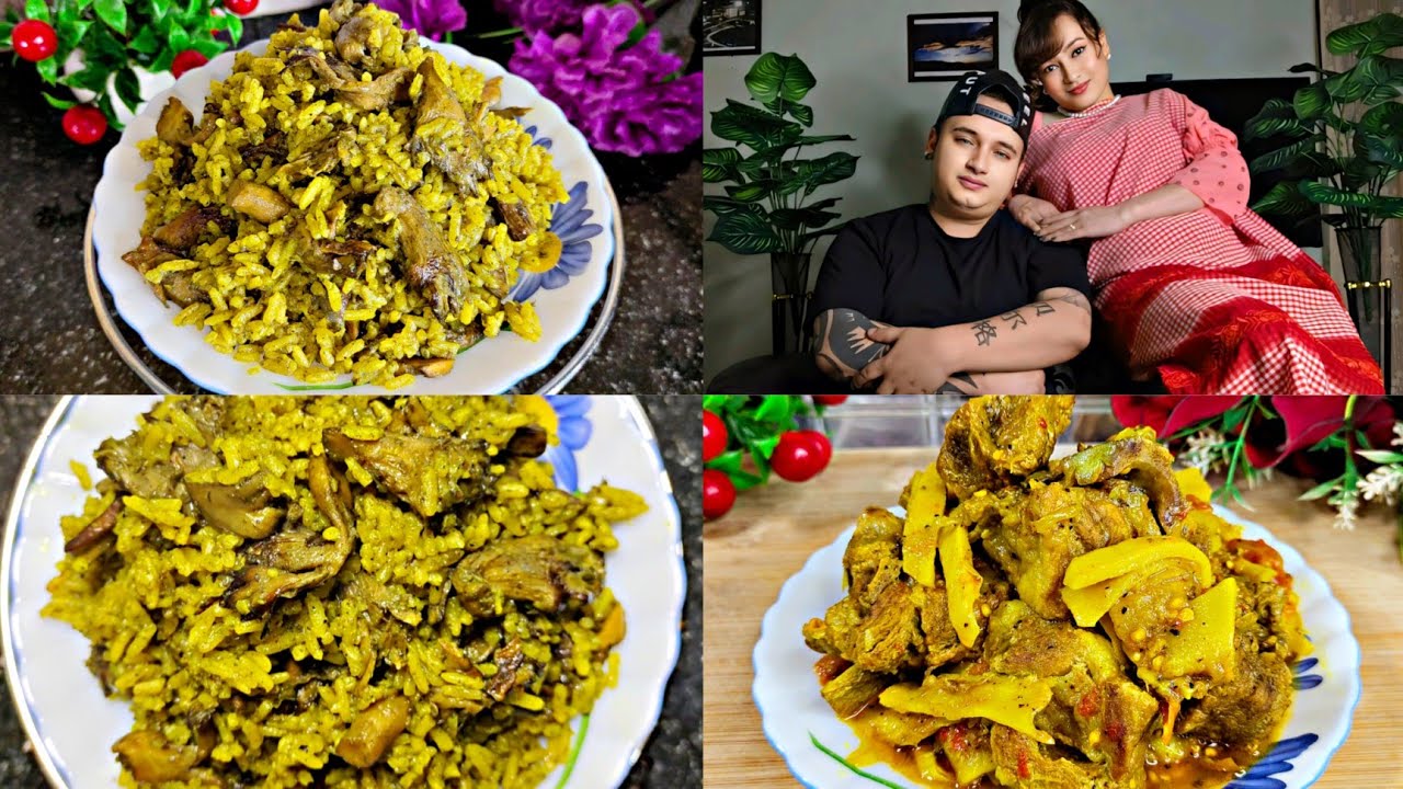 Jadoh Tit Khasi Style 😍|| Dohsniang Lungsiej 😋|| Mushroom Rice Recipe🍄 ...