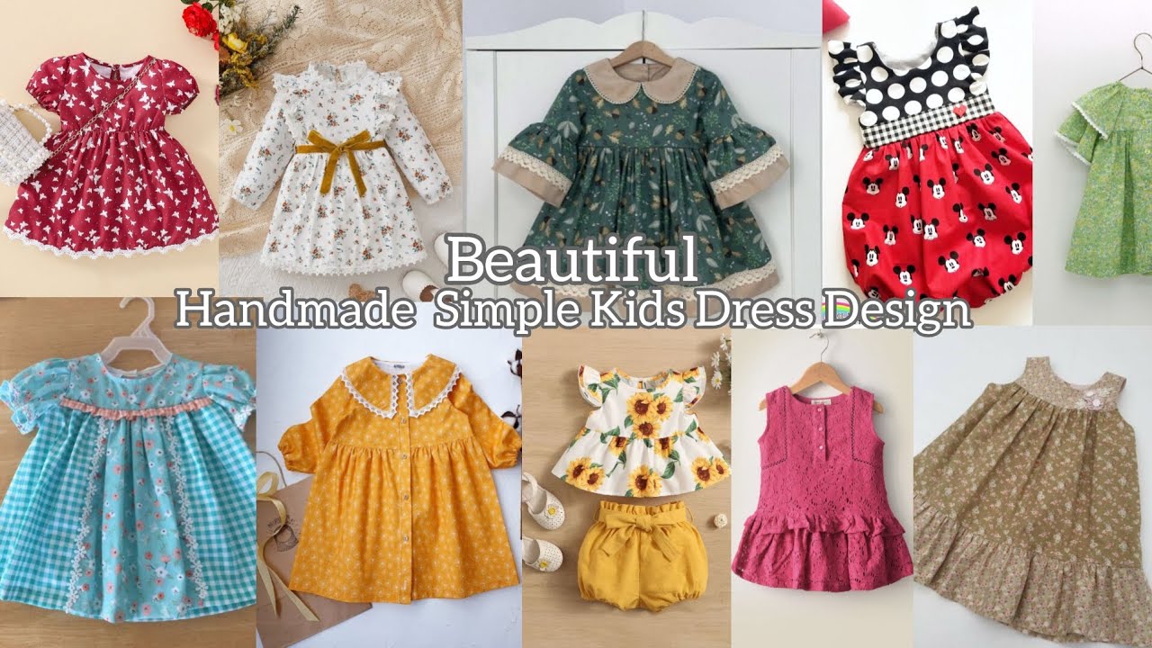 Handmade Kids Girls Dress Design 👗|| Simple Baby Homemade Dress # ...