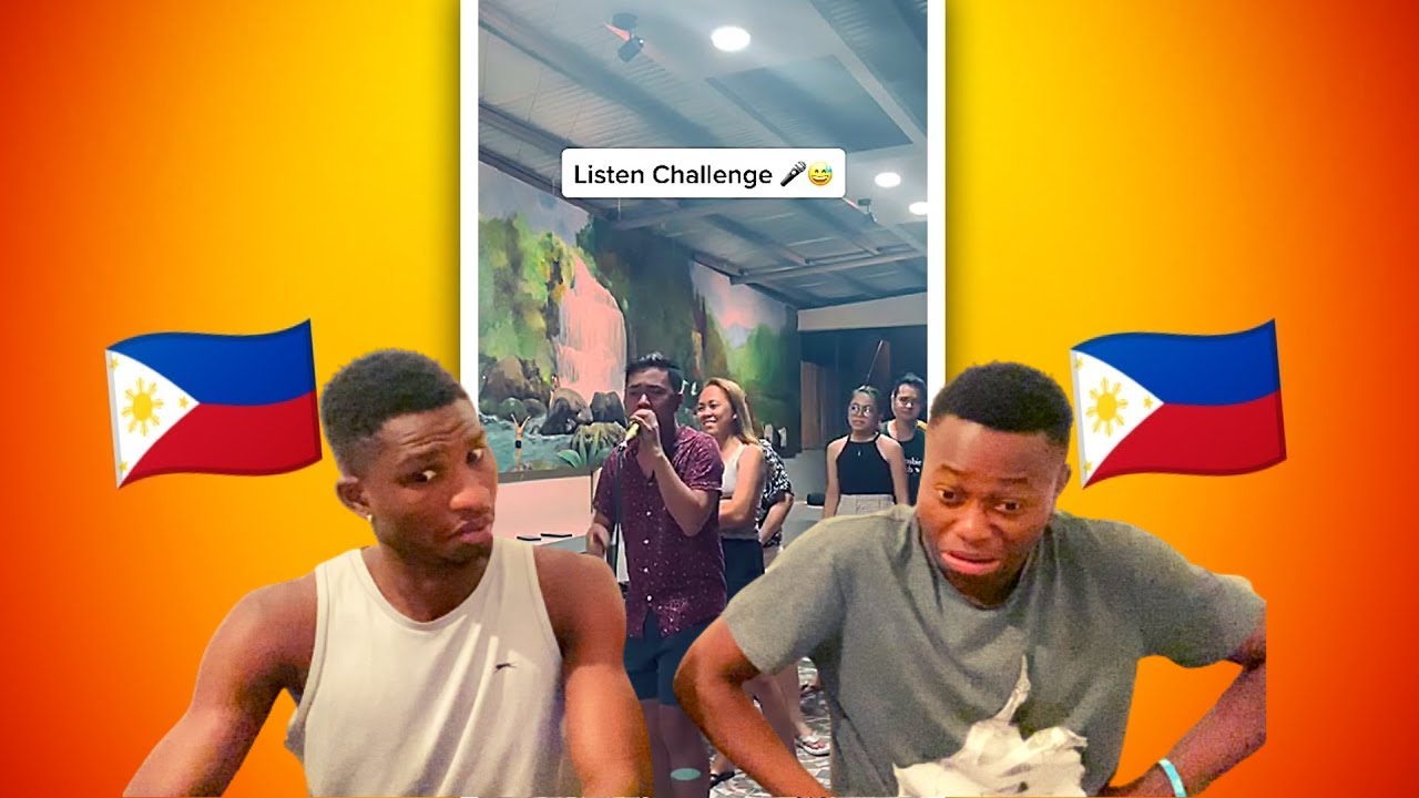 Filipino 'LISTEN' Mic sharing CHALLENGE! 400k Likes in 24hrs! | WERE WE ...