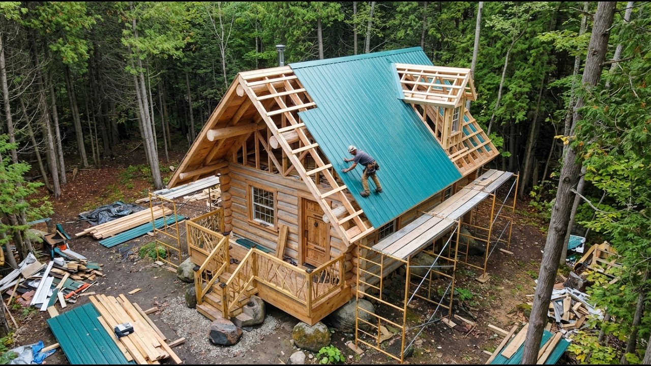 Built on Giant Stone Foundations – A Cabin Made Without Heavy Machinery ...