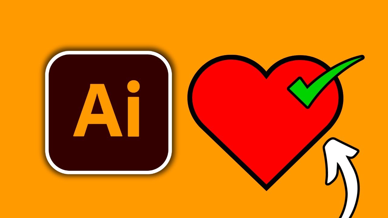 How To Make a Heart Shape in Adobe Illustrator (Quick & Easy) - YouTube
