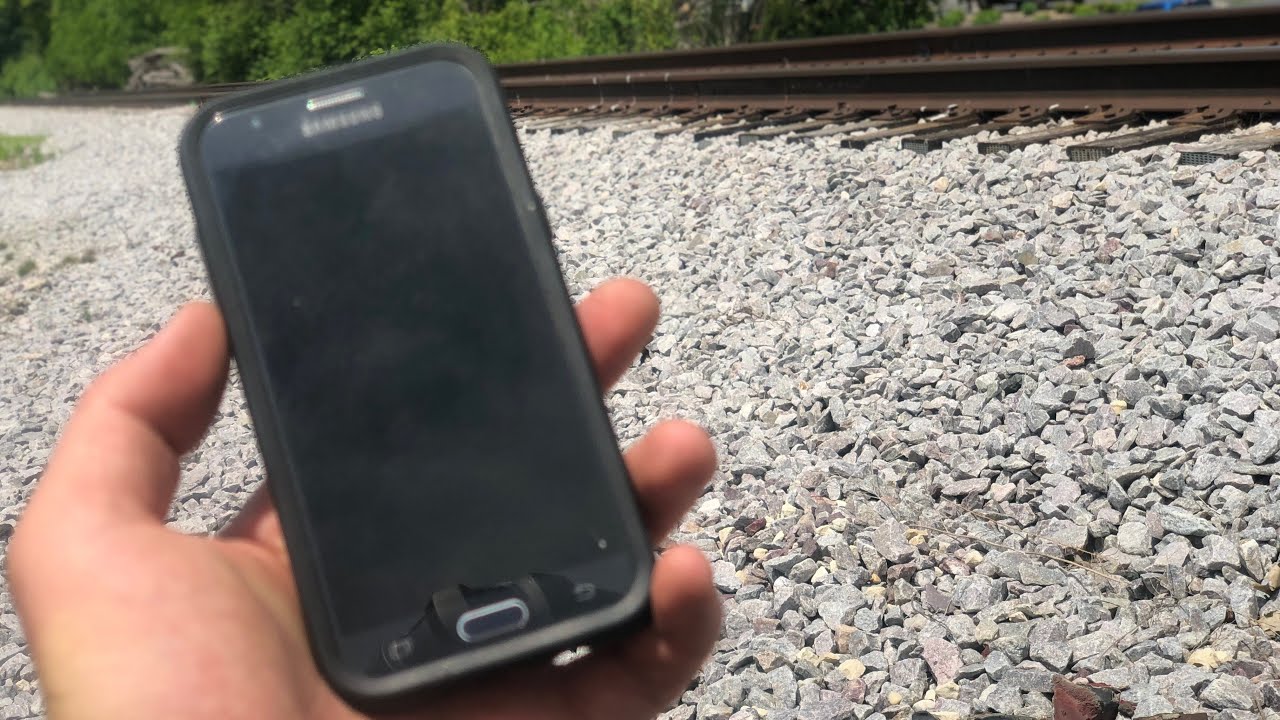 Found Samsung Phone On Train Tracks!! - YouTube