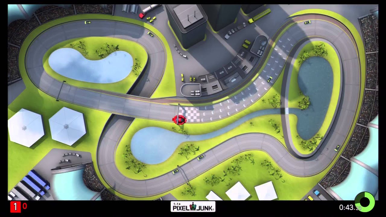PS3 - Pixel Junk Racers 2nd Lap - Balloon Burst - YouTube