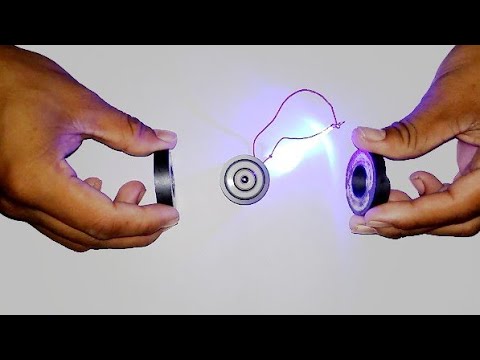 HOW TO MAKE A FREE ENERGY MAGNETS POWER WITH DC MOTOR AND LED LIGHT ...