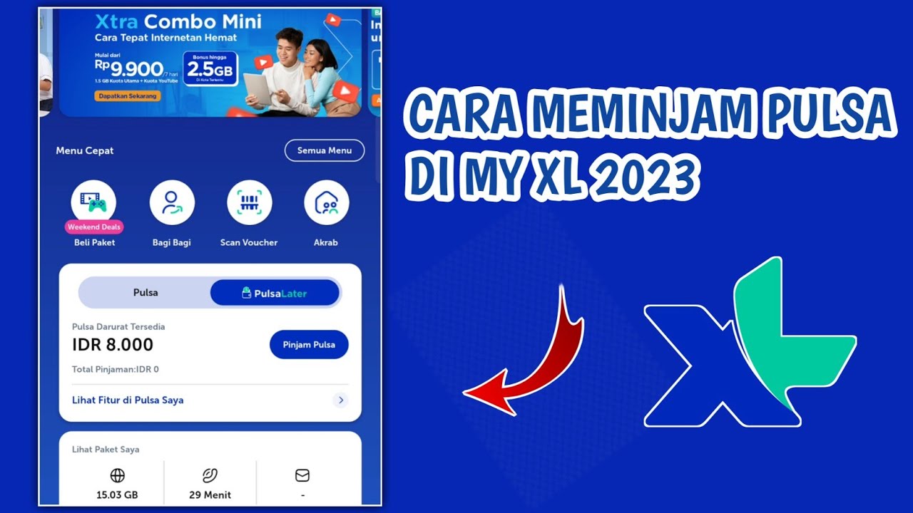 CARA PINJAM PULSA DI MY XL TERBARU 2023 - YouTube