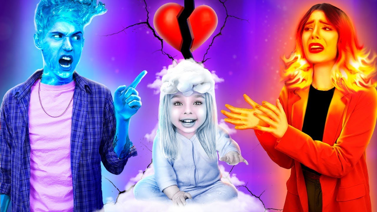 Ember and Wade From Elemental in Real Life! Fire Girl vs Water Boy ...
