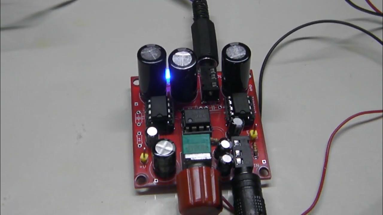 Using LM386 with the differential circuit of op amp 741d. - YouTube