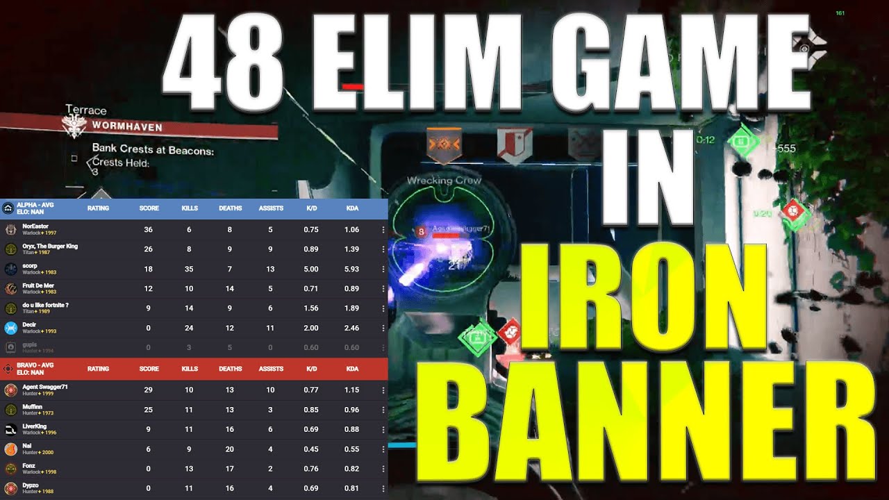 48 ELIM GAME IN IRON BANNER! - YouTube