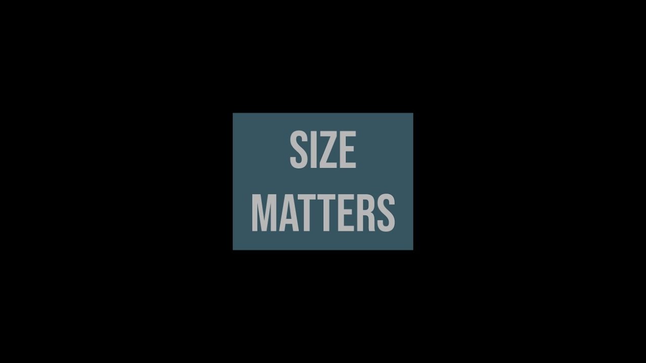 Size Matters Official Trailer - YouTube