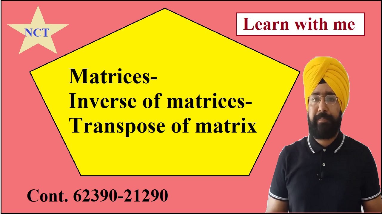 Class 12 Chapter 3- Matrices/Transpose of matrix/Shortcut to find the ...