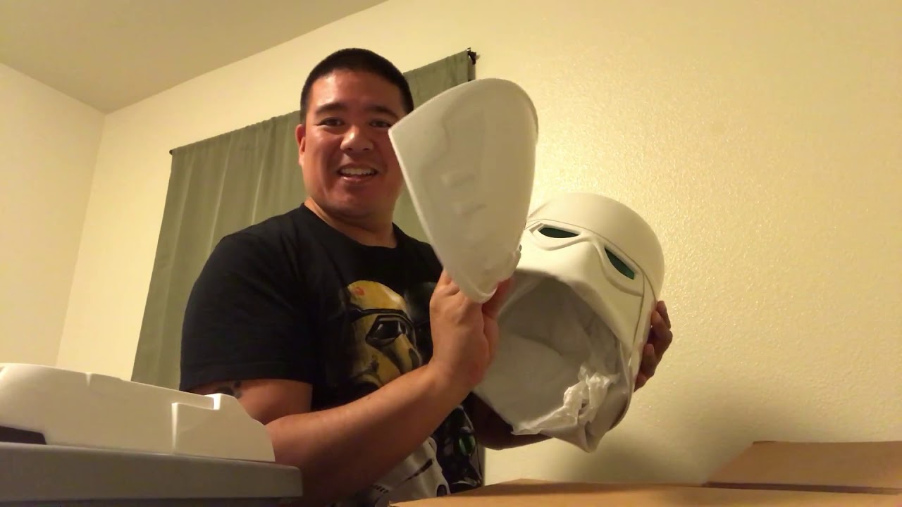 Unboxing armor parts for 501st Legion Snowtrooper costume - YouTube
