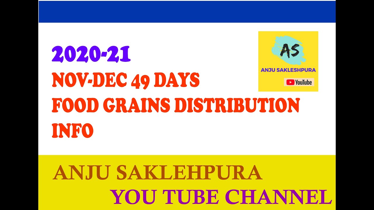NOV DEC 49 DAYS FOOD DISTRIBUTION IN MDM SATS - YouTube