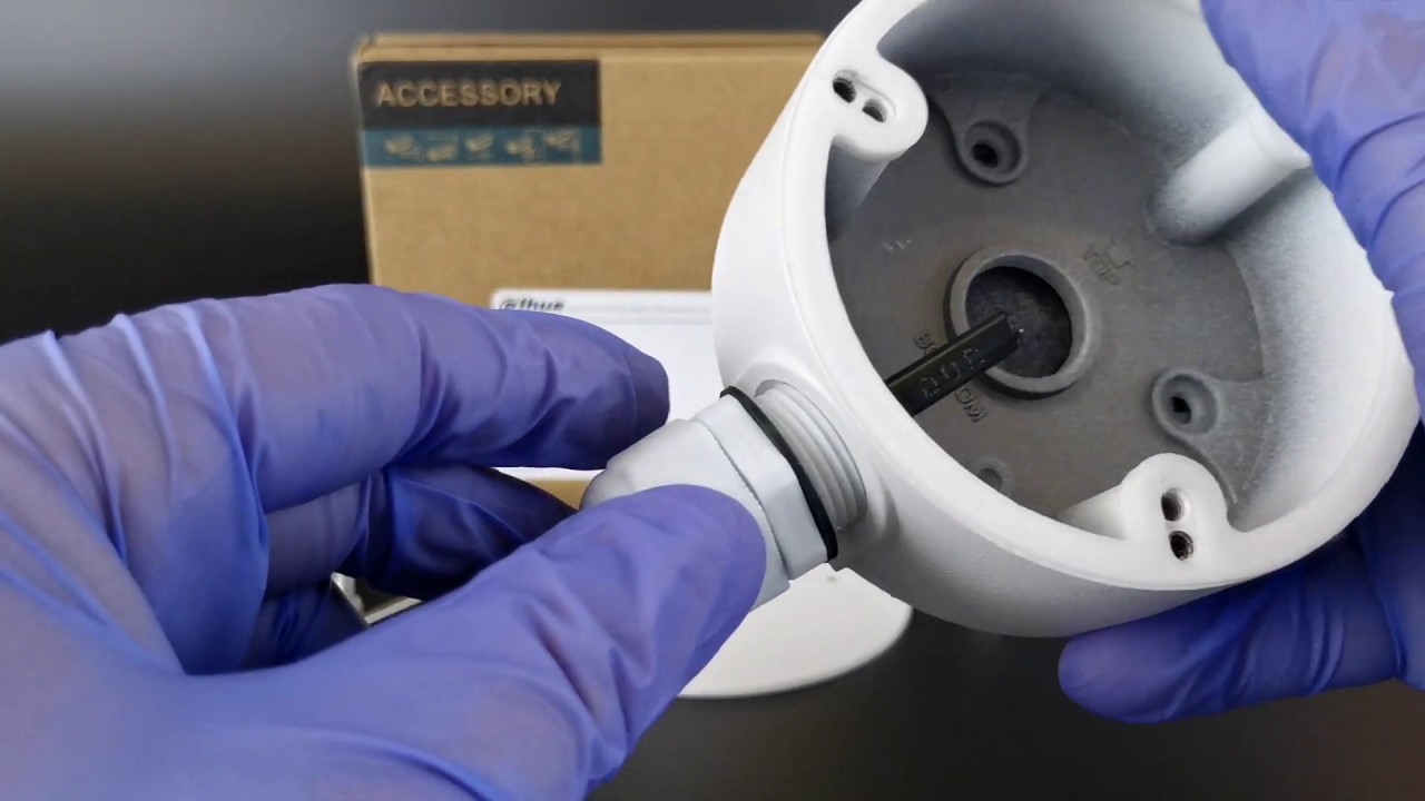 Обзор металлической коробки для монтажа видеокамер DH-PF134 Dahua - YouTube