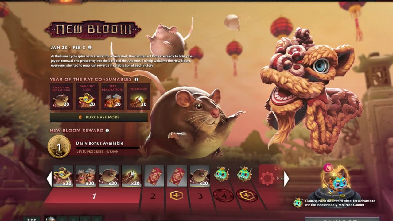 Dota 2 New Bloom 2020 Event and Treasure Review - YouTube