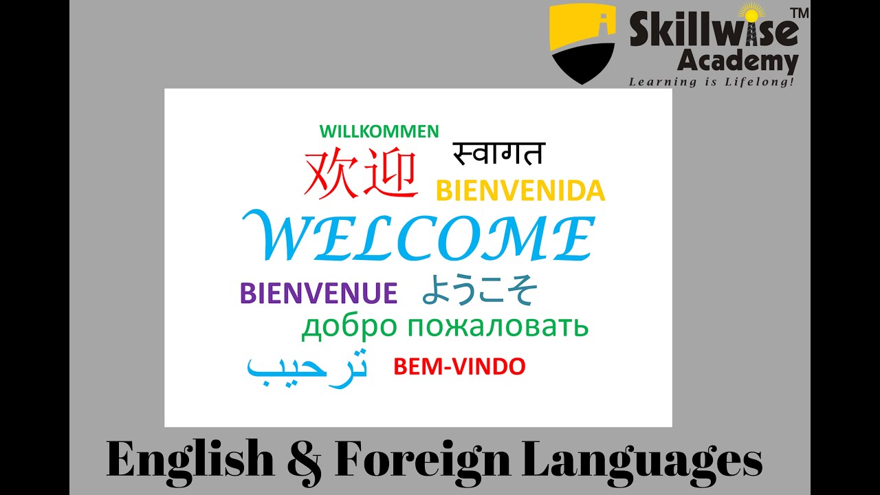 Skillwise Academy -English & Foreign Languages Training Workshop - YouTube