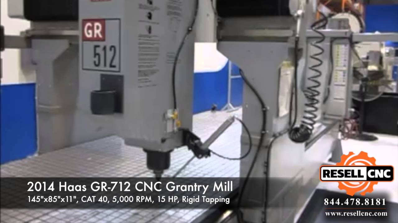 2014 Haas GR 712 CNC Grantry Mill - YouTube