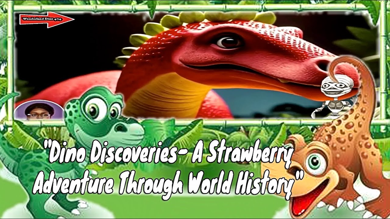 "Dino Discoveries A Strawberry Adventure Through World History" #kids # ...