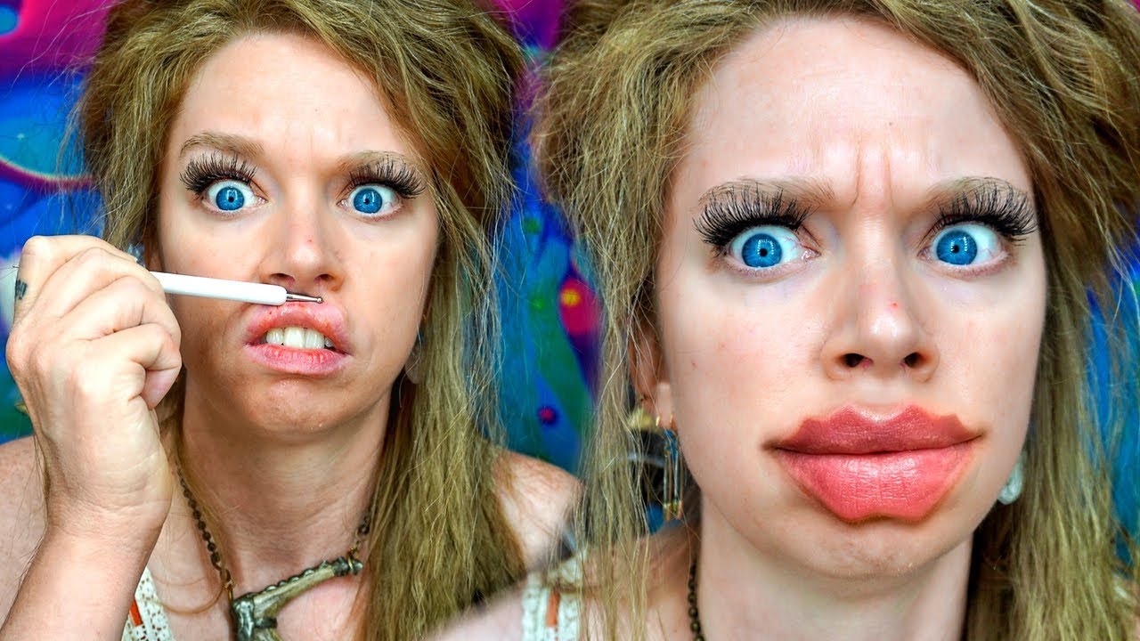 Testing Devil/Octopus Lips - TIKTOK Makeup Challenge - YouTube