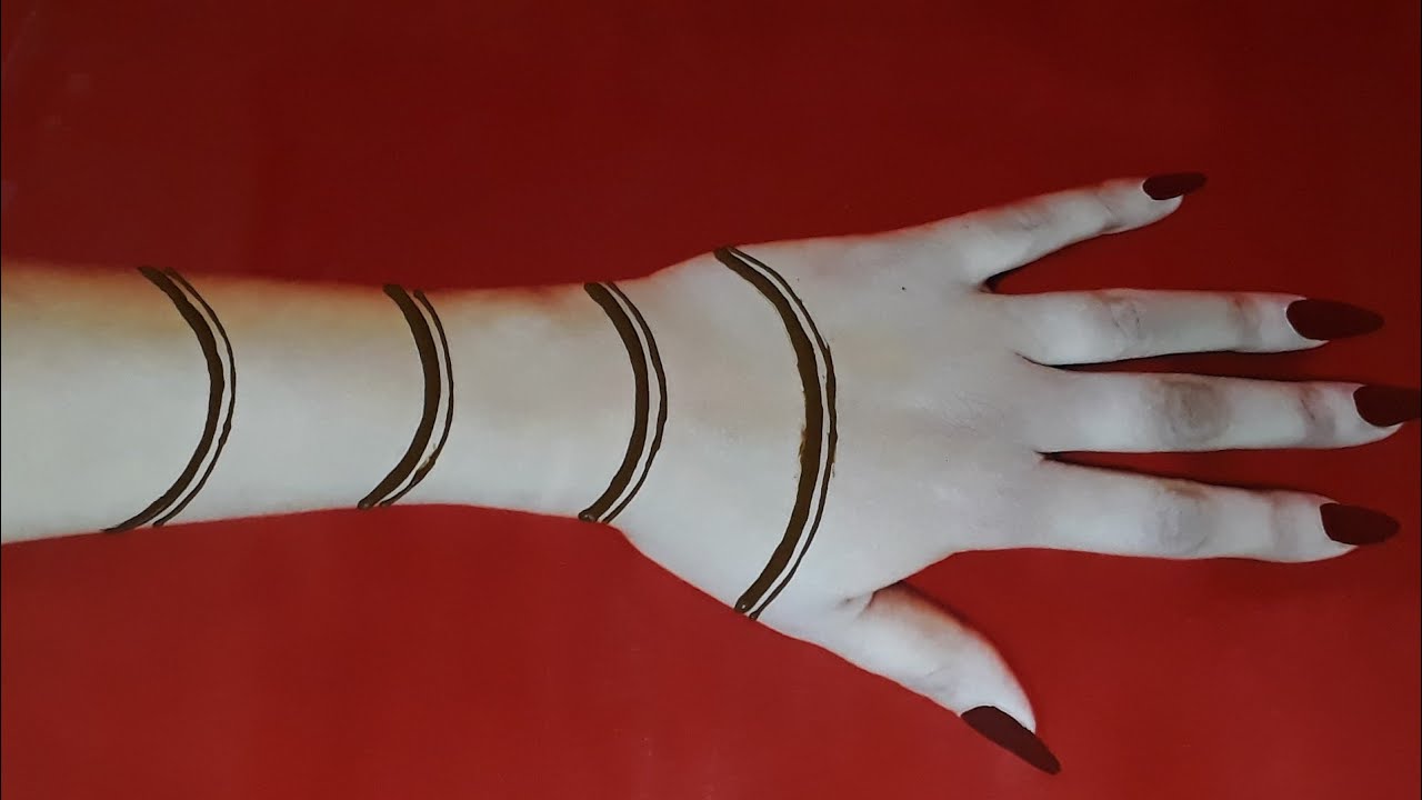line mehndi design trick|| line se beautyful mehndi design bnana sikhe ...