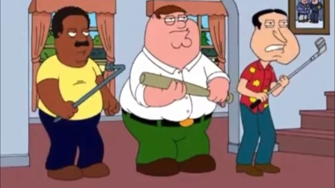 Family Guy Peter Quagmire and Cleveland vs Joe Fight Scene but I made ...