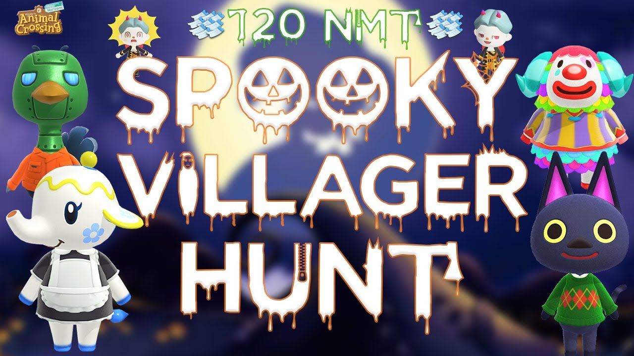Spooky Villager Hunt for Kiki!!! - Animal Crossing: New Horizons - YouTube