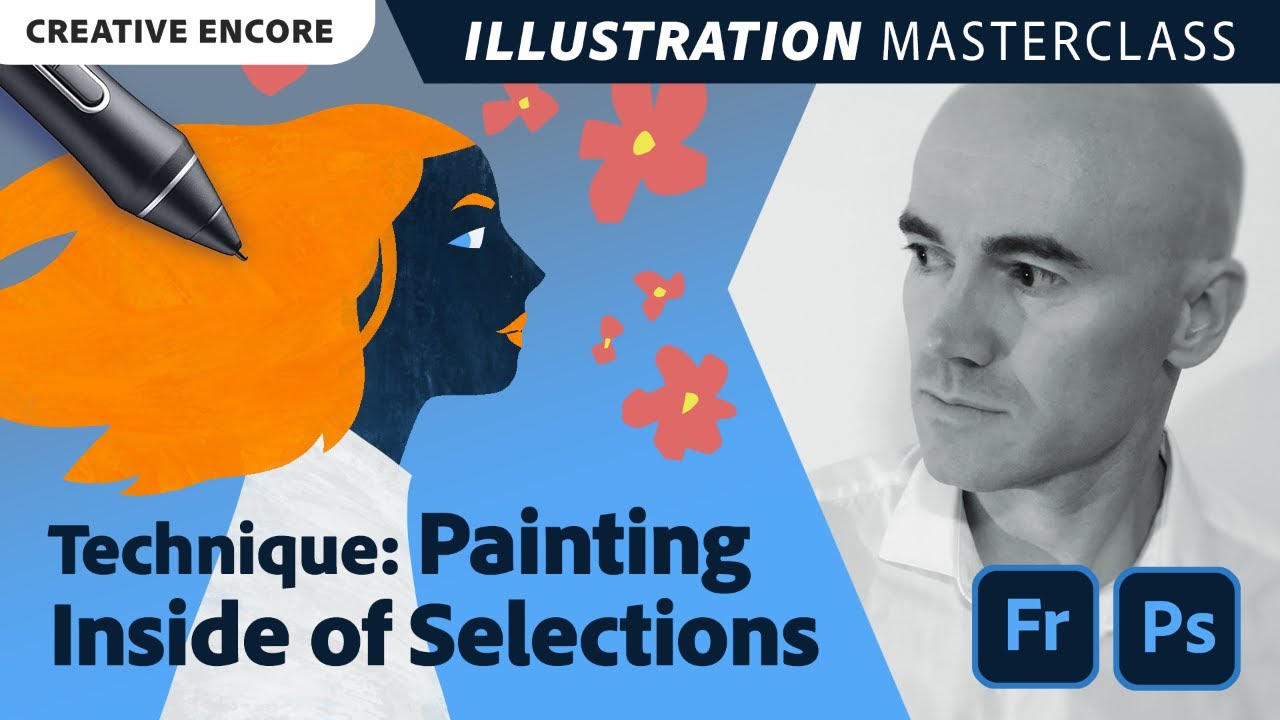 Creative Encore: Illustration Masterclass - Technique: Painting Inside Selections - YouTube