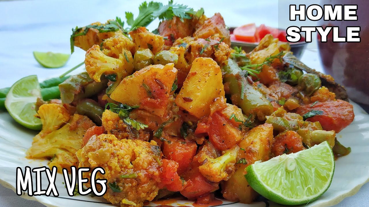 Mix Veg Recipe | Mix Vegetable Sabji | Mix Veg Curry | Mix Veg Home ...