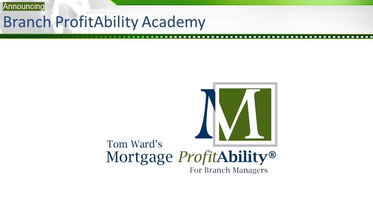 Announcing: Branch Manager ProfitAbility Academy - YouTube