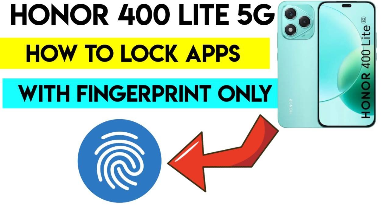 Honor 400 Lite 5G: Fingerprint-Only App Lock Setup Guide - YouTube