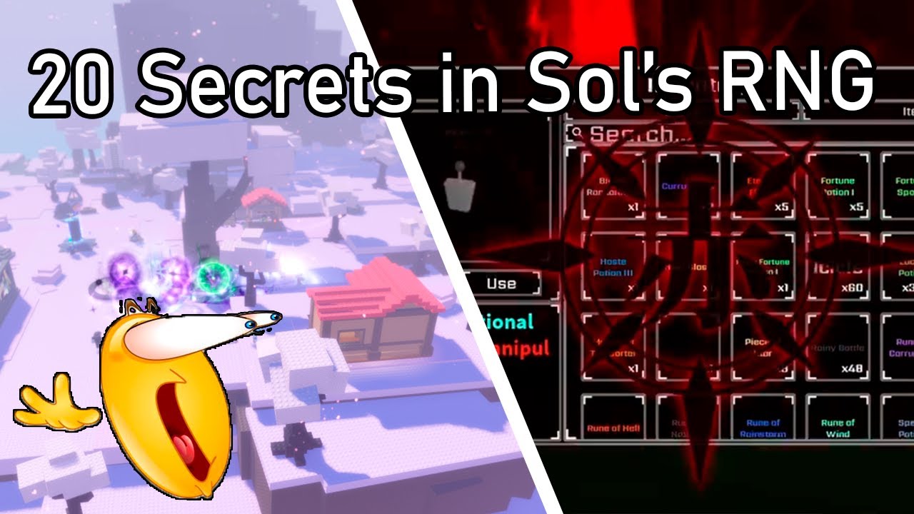 20 Secrets about Sol's RNG! / Sol's Rng - YouTube