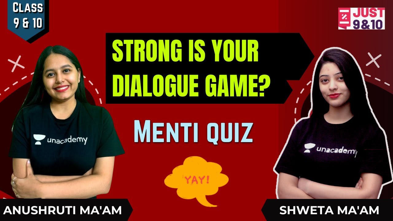 YT Fest | How Strong is your Dialogue Game? | Menti Quiz | Just 9th ...