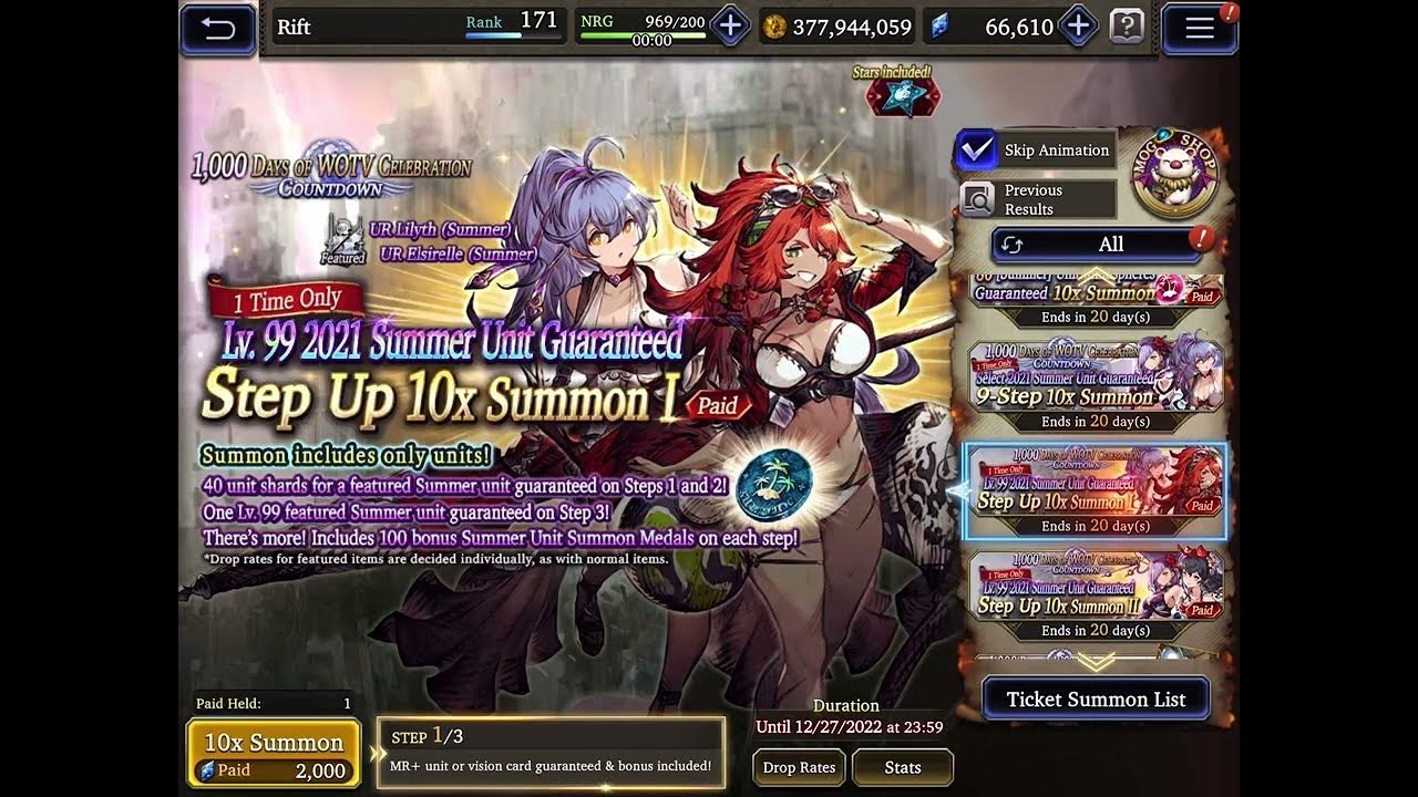 Ffbe wotv pulls for summer helena ! - YouTube