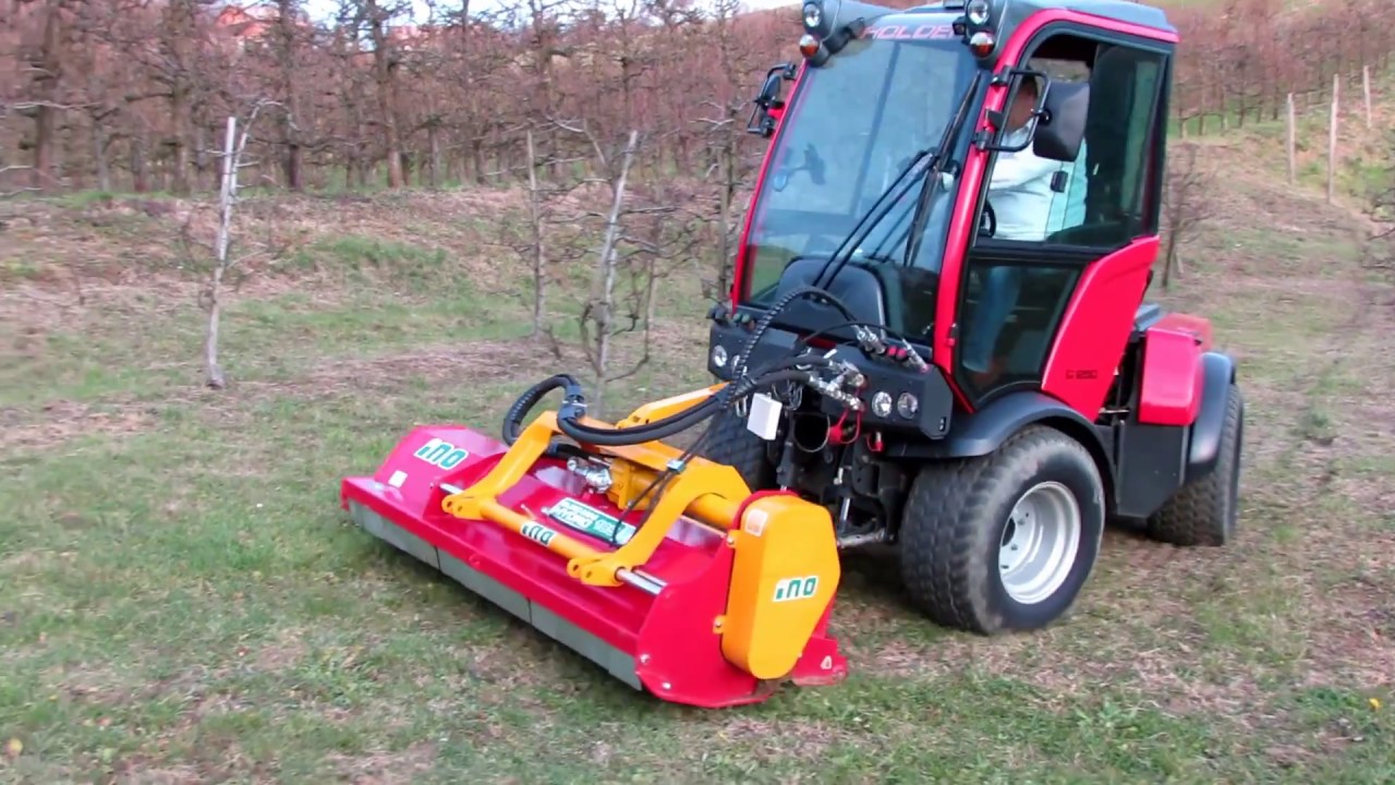 Flail mower EURO MINI HYDRO - YouTube