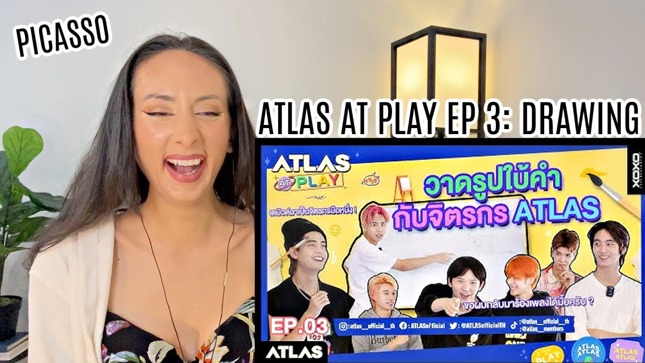 ATLAS AT PLAY EP.03 REACTION | DRAWING GAME วาดรูปใบ้คำ กับ จิตรกร ...