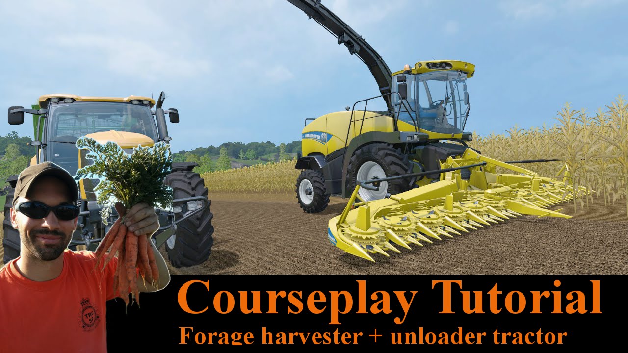 Farming Simulator 2015 courseplay tutorial - how to use a forage ...