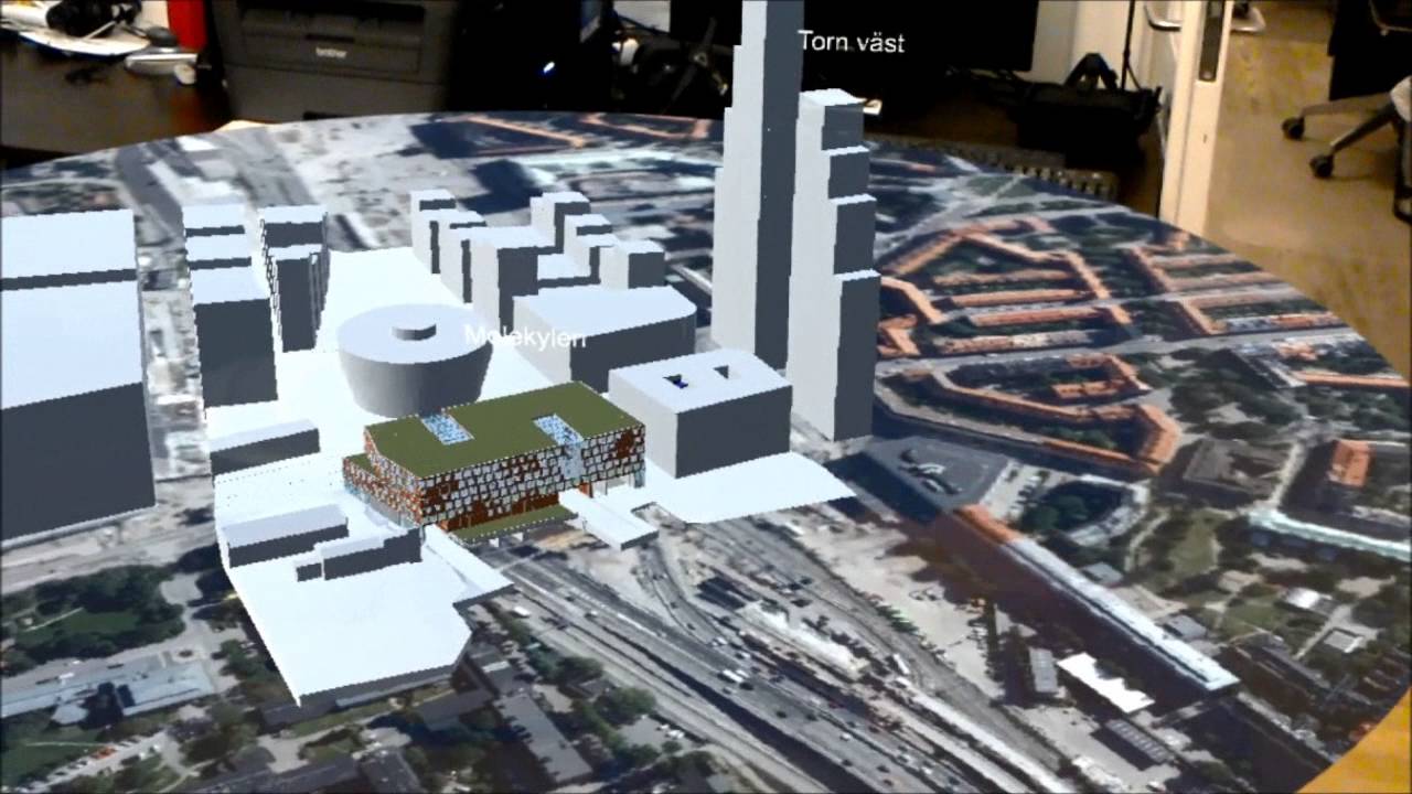 Hololens city planner - YouTube