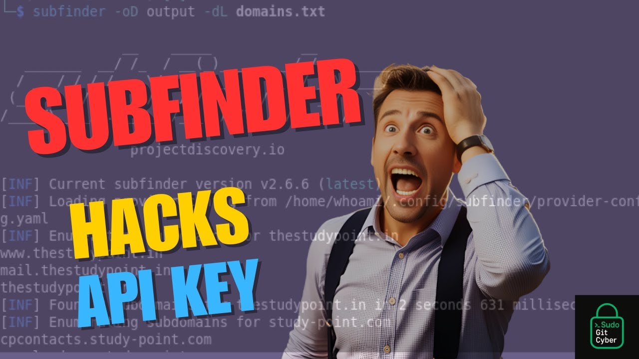 Subfinder Advanced Tutorial – API Key Setup & Pro Usage in Kali Linux ...