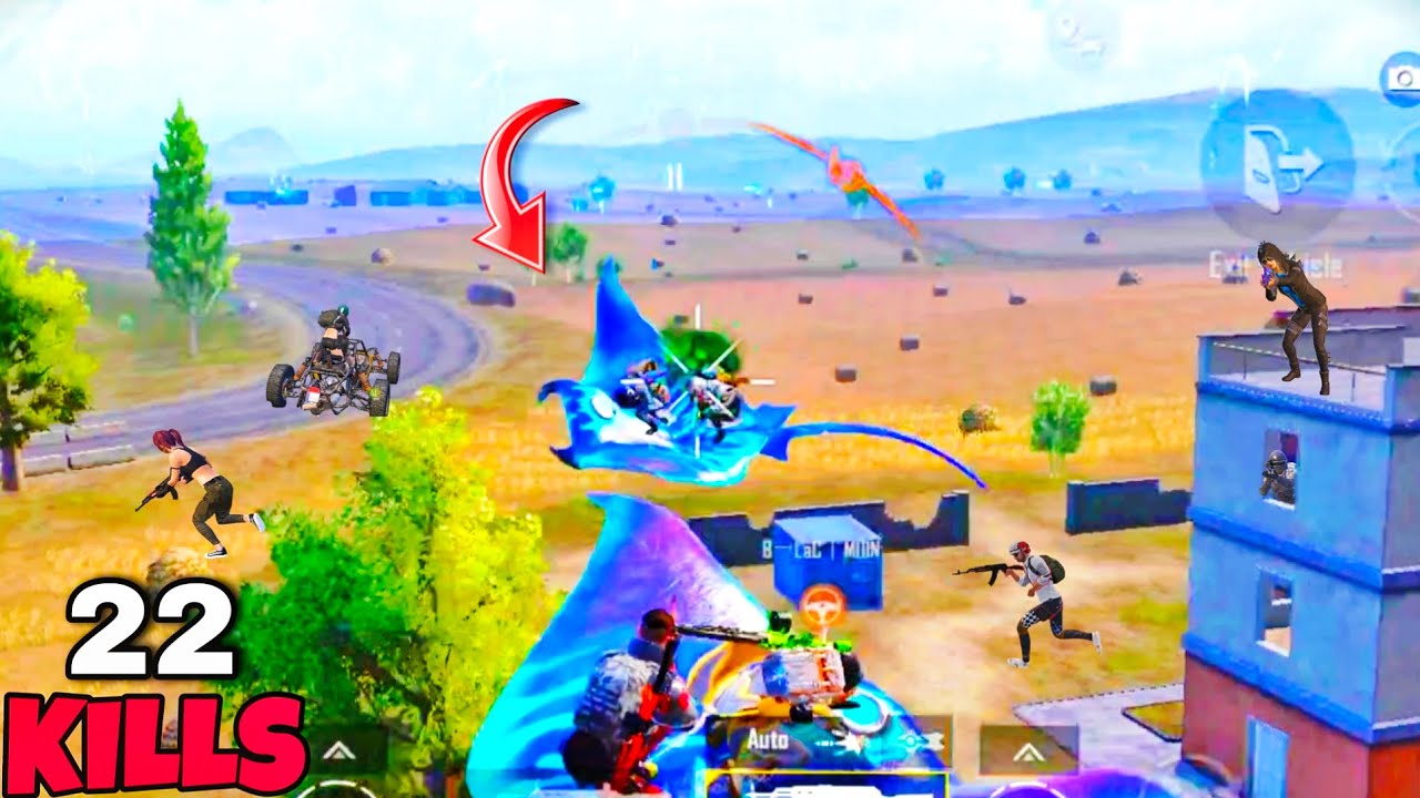 THEY CAN'T EVEN ESCAPE WITH FLYING FISH IN BGMI • ( 22 KILLS ) • BGMI ...