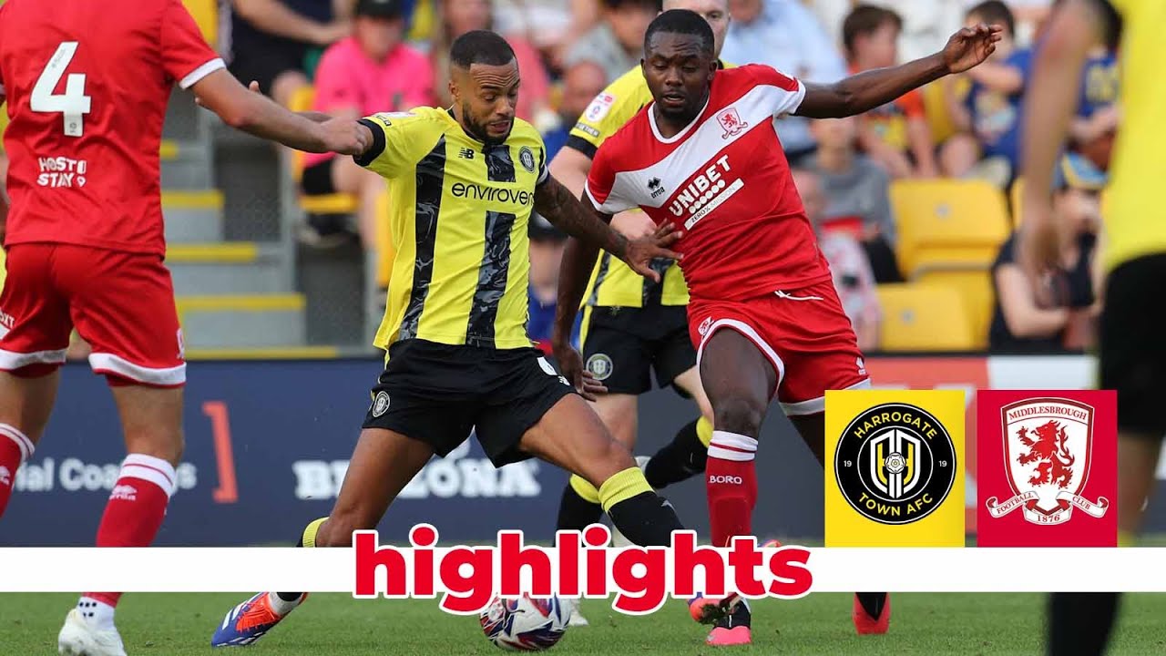 Pre-Season | Highlights | Harrogate Town 0 Boro 0 - YouTube