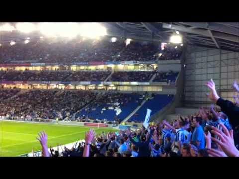 Brighton & Hove Albion North stand West Stand chant - YouTube