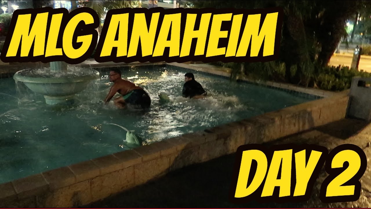 MLG Anaheim 2017 Day 2 ( I Jumped in a Fountain Twice!! ) - YouTube