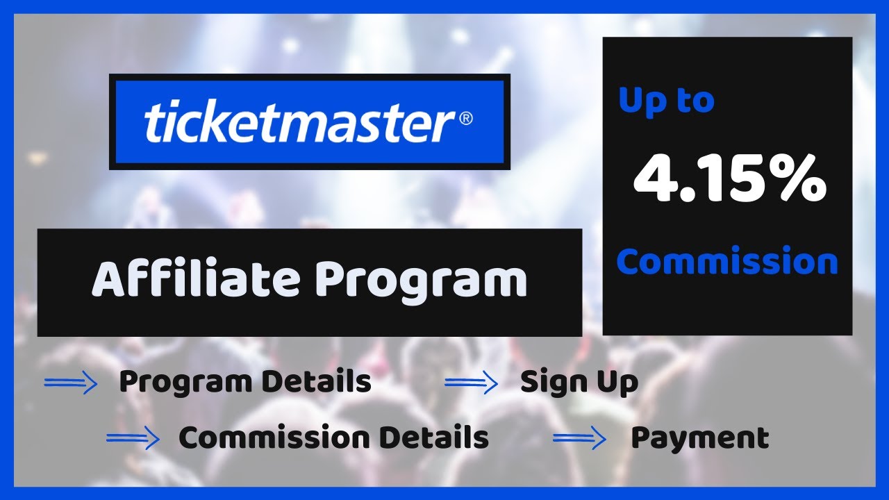 Ticketmaster Affiliate Program [2025] | Earn Money from ticketmaster ...