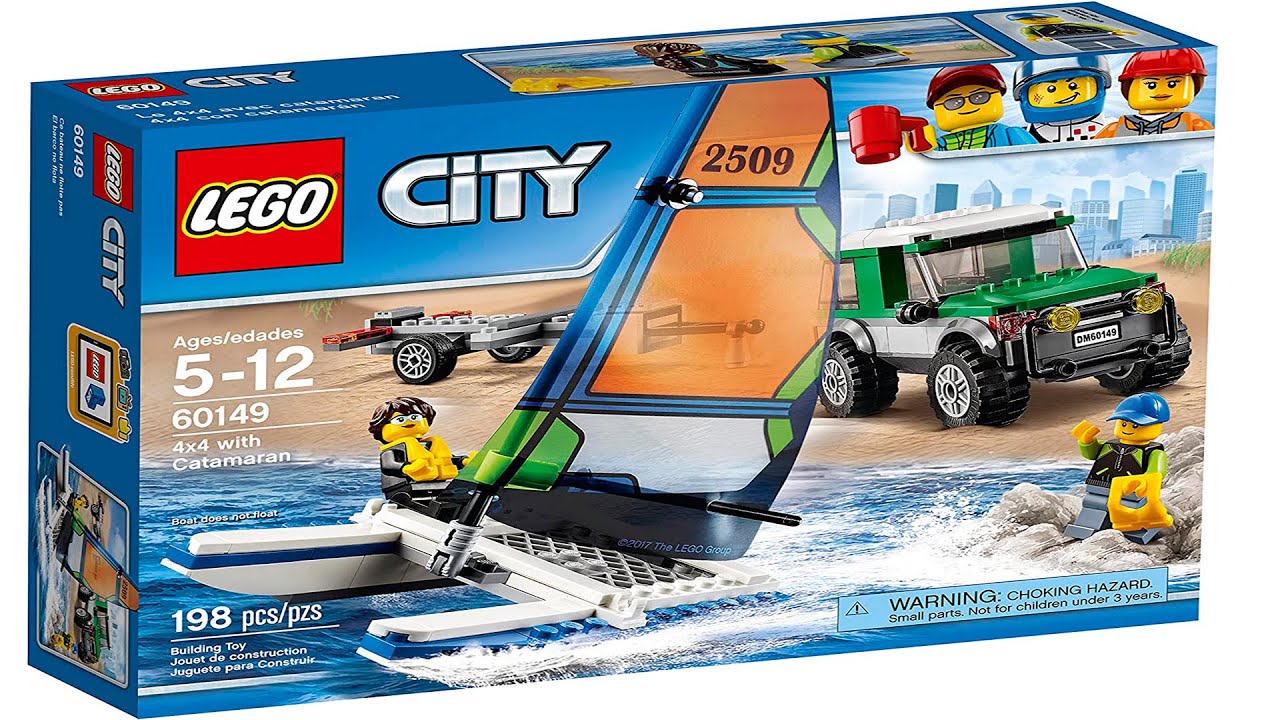 Lego City 60149 4x4 with Catamaran Lego Speed Build - YouTube