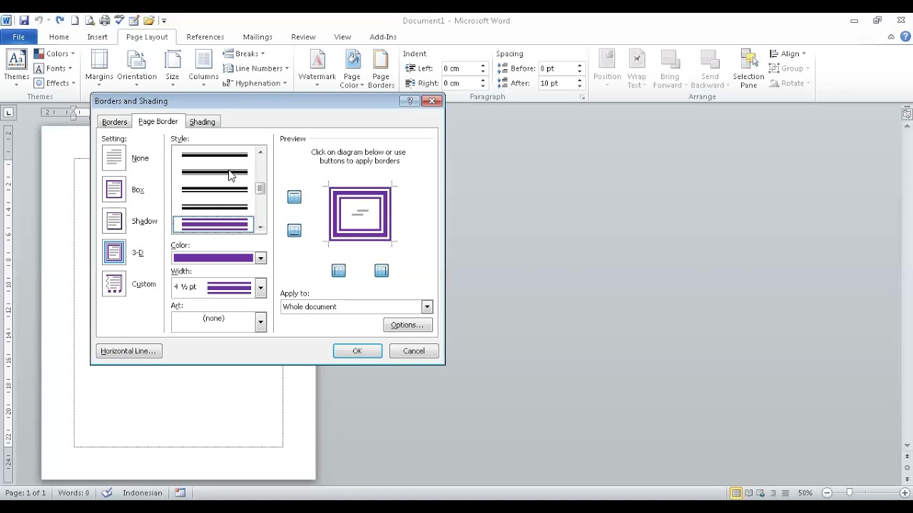 Materi 8 Menggunakan ikon Page Border - YouTube
