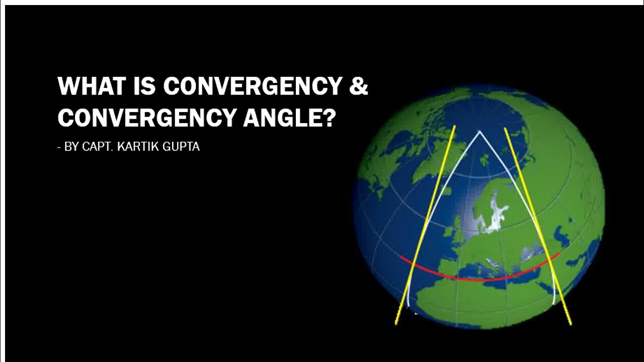 What is Convergency and Convergence Angle? Great Circles, Rhumb Lines ...