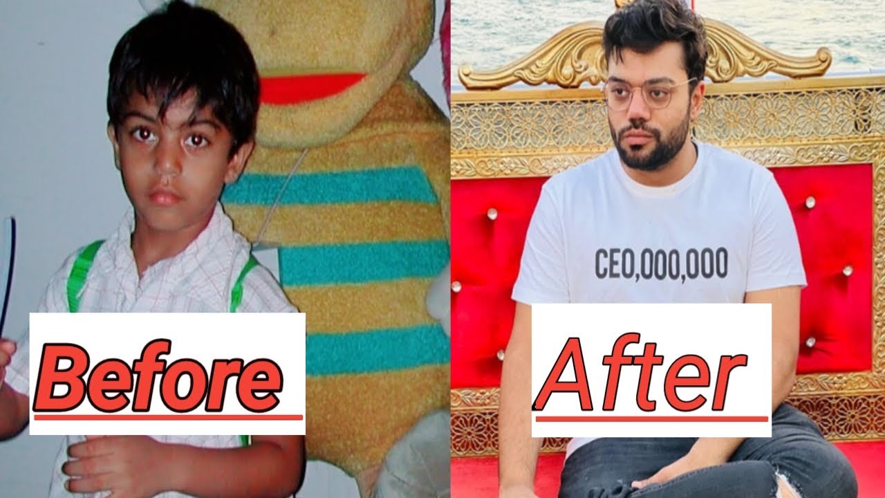 Ducky bahi Real life Child Hood Before & After #duckybhai - YouTube