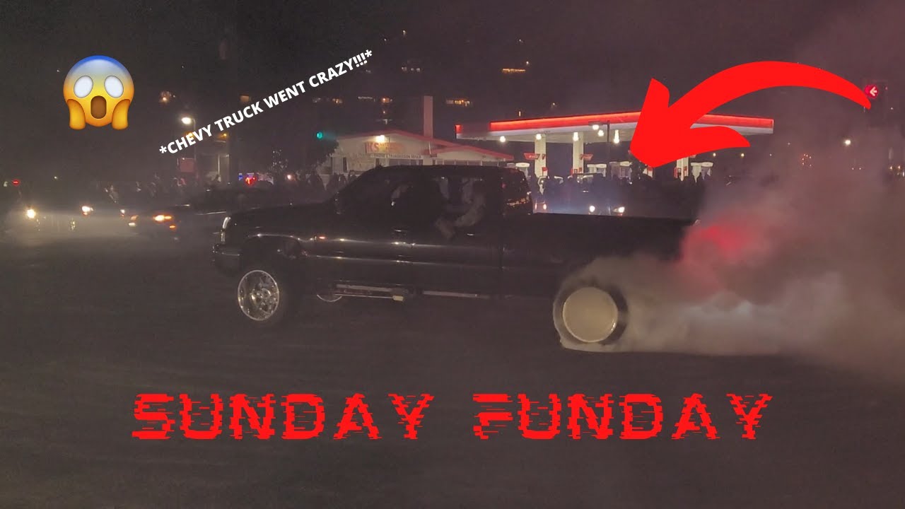 LIFTED CHEVY TRUCK SHUTS DOWN SIDESHOW *CRAZY* 🤯 | SUNDAY FUNDAY - YouTube