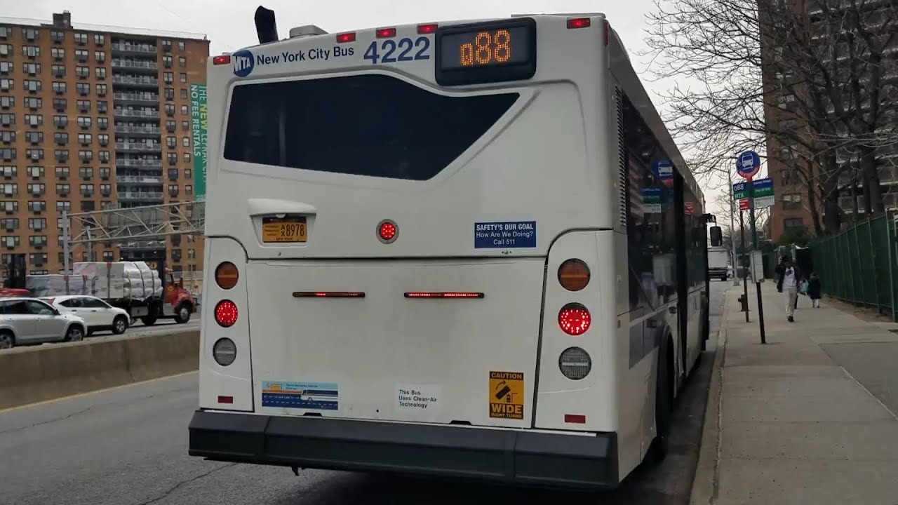 MTA New York City Bus: 2009 Orion VII NG HEV Bus 4222 On The Q88 At ...